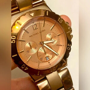 Michael Kors | Accessories | Michae Kors 534 Rose Gold Tone Watches For ...